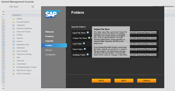 SAP BO BI 4.2 SP5 CMC – System Configuration Wizard | DWBI castle